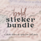 "Bold Saints" Catholic Sticker Bundle – Saint Clare and Francis
