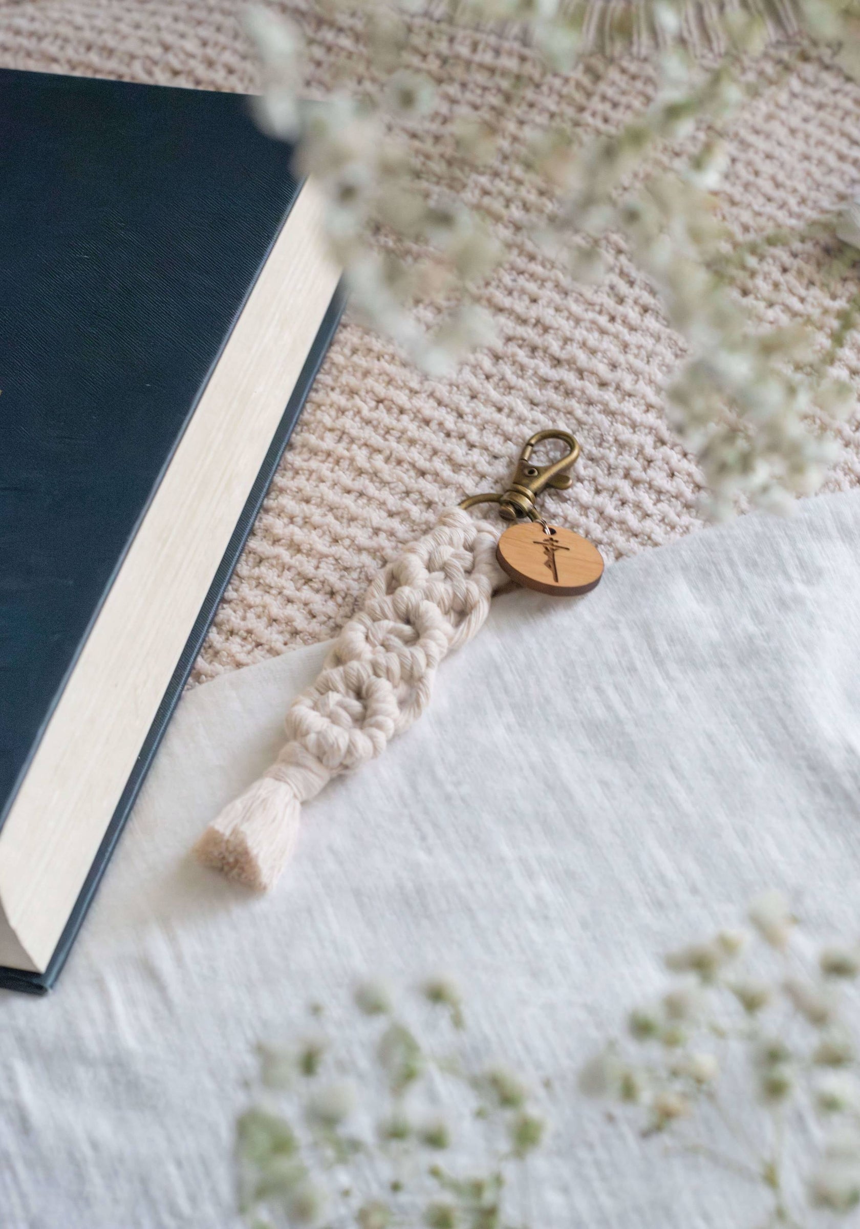 Catholic Macrame Keychain - BUILD YOUR OWN – Saint Clare and Francis