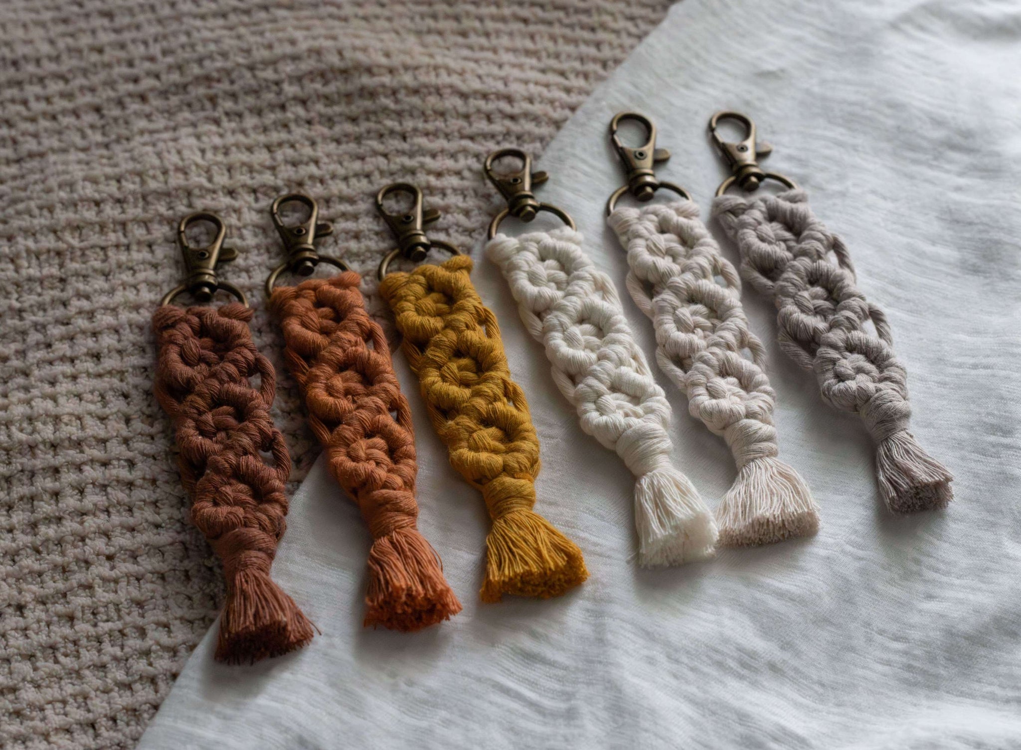 Catholic Macrame Keychain - BUILD YOUR OWN – Saint Clare and Francis