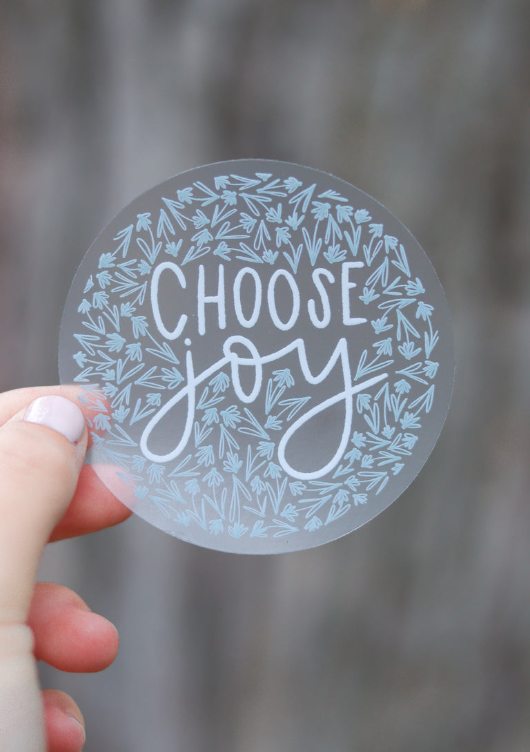 Choose Joy - Catholic Wildflower Sticker – Saint Clare and Francis