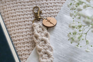 Catholic Macrame Keychain - BUILD YOUR OWN – Saint Clare and Francis
