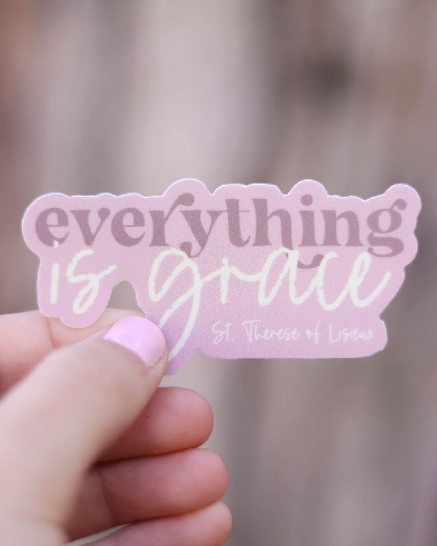 Everything is Grace St. Therese Sticker – Saint Clare and Francis