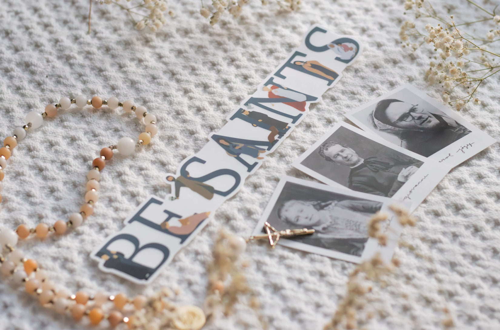 LARGE Be Saints - Catholic Vinyl Sticker – Saint Clare and Francis