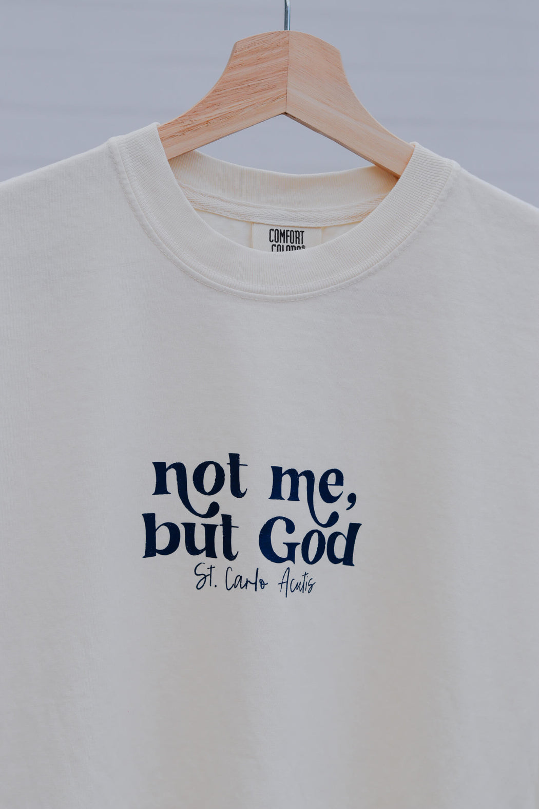 Not me, but God shirt – Saint Clare and Francis