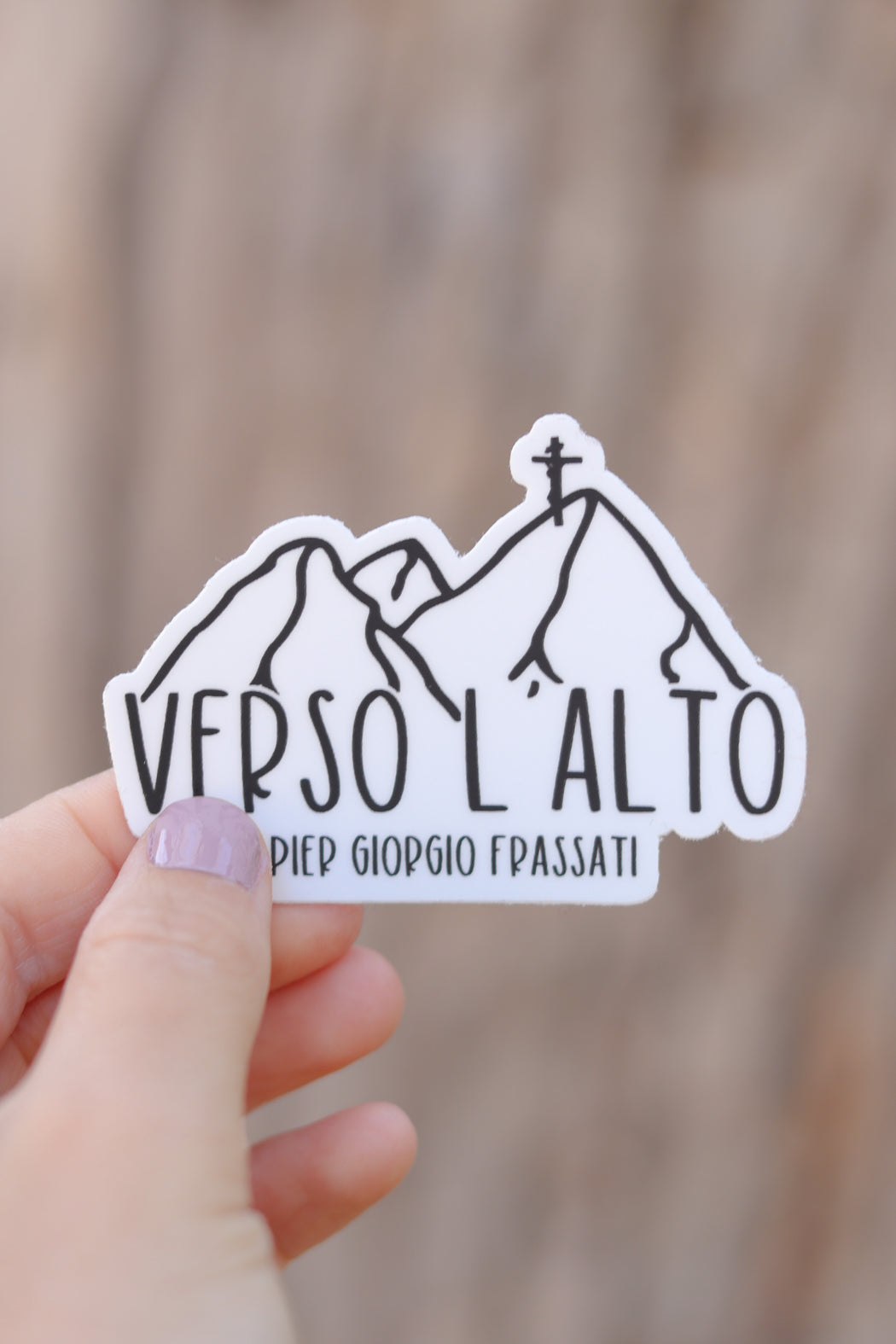 Verso L'Alto - Giorgio Frassati Sticker – Saint Clare and Francis