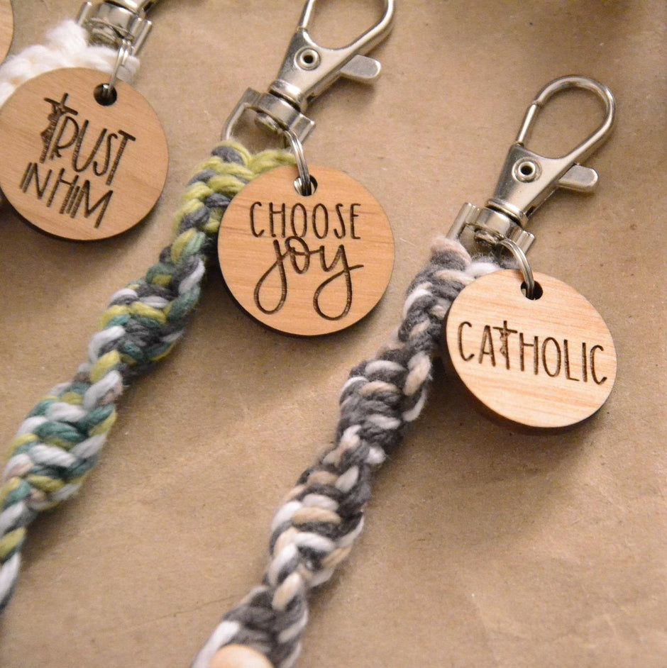 Catholic Keychains – Saint Clare and Francis